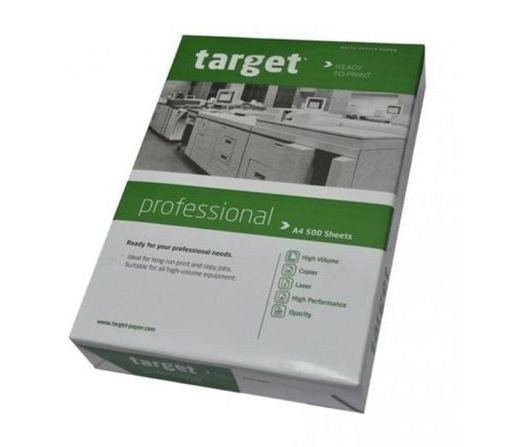 RAMETTE DE PAPIER BLANC TARGET 80 GR A4 500 FEUILLES - Papeterie-Maroc ...