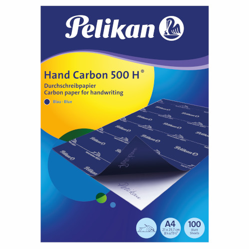 Pelikan Lot de 100 feuilles de papier carbone 50H Bleu A4 - Papeterie ...