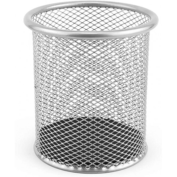 PORTE STYLOS MÉTALLIQUE ROND GRIS - Papeterie-Maroc.com Votre ...